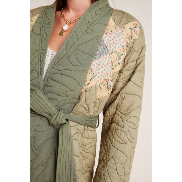 Anthropologie | Jackets & Coats | Anthropologie Quilted Patchwork Kimono | Poshmark